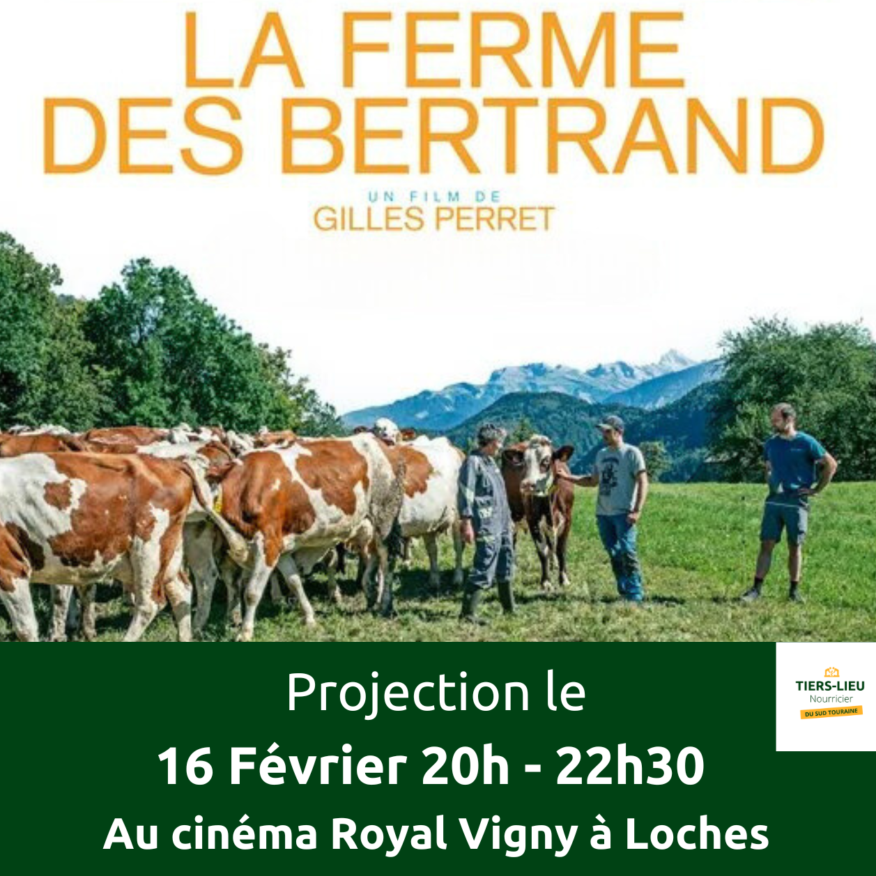Projection : La Ferme des Bertrand - Tiers-Lieu Nourricier du Sud Touraine